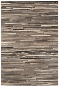 Hnědý  koberec Peppers Dark Grey Stripe Rozměry: 160x230 cm