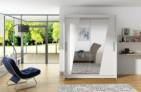 ADRK Furniture Posuvná skříň s zrcadlem BOLTON 150 ADRK-SW-BOL-W-150