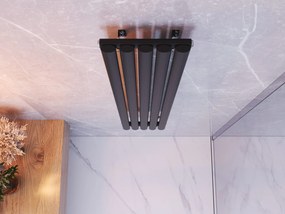 Gamma Verto, topné těleso 296x1400 mm, 505 W, černá matná, GMA-VER-140296-BK