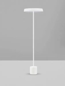LED bílo-černá stojací lampa Vetro