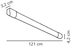 Nordlux - LED Zářivkové svítidlo ARLINGTON LED/18W/230V 121 cm