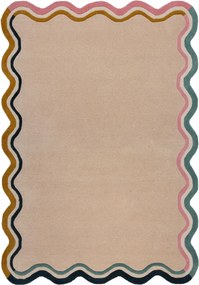 160x230 Kusový koberec Wool Scallop Leo Border Multi