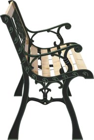 Zahradní lavice 2 -Seater 116 x 54 x 73 cm dřevo Hnědá 319570