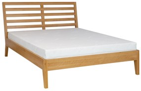 Drewmax LK165 140x200 cm dřevěná postel masiv buk dvojlůžko