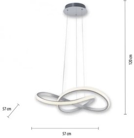 Leuchten Direkt 15402-95-LED Stmívatelný lustr na lanku MARIA LED/25W/230V
