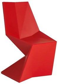 VONDOM Červená plastová jídelní židle VERTEX