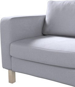 Potah na křeslo IKEA Karlstad, krátký barva šedá látka lesklé, sametová