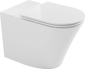 Bruckner Bruckner, FEIN mísa pro kombi WC, Rimless, 61x36cm, spodní/zadní odpad, bílá, 201.424.4