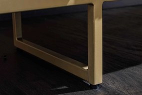 Designový konferenční stolek Daichi 110 cm mango/mramor