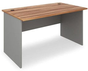 Stůl SimpleOffice 140 x 80 cm, ořech vlašský / šedá