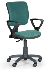Pracovní židle Milano II s područkami, zelená