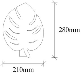 Nástěnné svítidlo SIVANI 1xE27/100W/230V