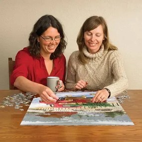 COBBLE HILL Puzzle Vánoce na farmě / 1000 dílků / od 14 let