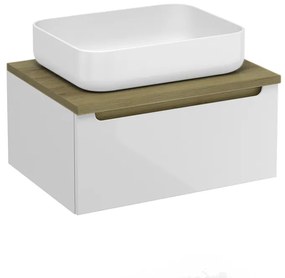 Koupelnová skříňka pod umyvadlo Naturel Stilla 60x30x45 cm bílá STILLAD06007DBK