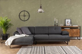 Hanah Home Třímístná pohovka MUSTANG antracitová levá 560ARE1219