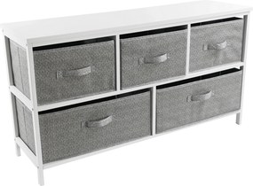 XXXLutz KOMODA, borovice, šedá, bílá, 101/55/30 cm Carryhome - Skříně & regály do dětského pokoje - 004201012001