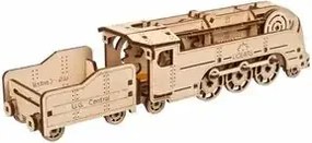 Ugears 3D dřevěná mechanická stavebnice MINI Lokomotiva / od 14 let /