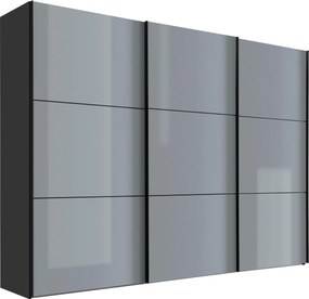 XXXLutz SKŘÍŇ S POSOUVACÍMI DVEŘMI, světle šedá, tmavě šedá, 298/222/68 cm Moderano - Šatní skříně - 000531006020