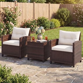 Costway 3-dílný. Polyratanový salonek Gartenmöbel Rattan Sitzgruppe mit