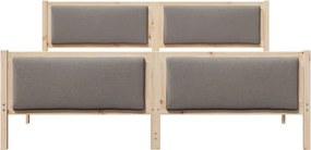 Rám postele s čelo Taupe 180 x 200 cm textil 3394251