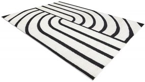 Dywany Łuszczów, Kusový koberec Mode 8631 geometric cream/black, 120x170, černobílá, kancelář