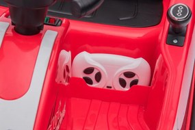 LEAN CARS Bateriové vozidlo GTS1166 LED světla dálkové ovládání červené