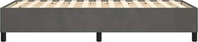 Rám postele s boxspringem tmavě šedá 80 x 200 cm samet 3121085