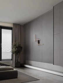 Designové nastěnné svítidlo Apecho Černá