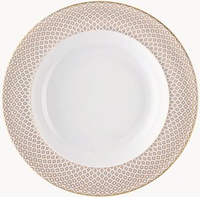 Sada hlubokých talířů z porcelánu Francis Carreau, 6 dílů