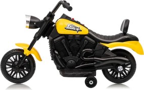 Elektrická motorka STAR žlutá