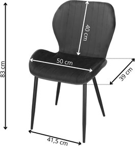 Čalouněná židle ergonomická SPRINGOS HF0029 tmavě šedá