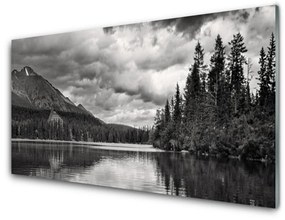 akrylový obraz Hora Les Jezero Příroda 120x60 cm