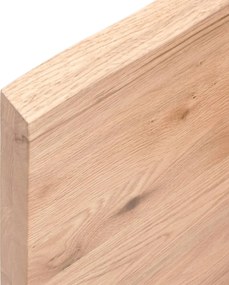 Koupelnová deska hnědá 80x40x(2-4) cm ošetřený masivní dřevo 3156117