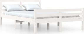 vidaXL Rám postele masivní dřevo 135 x 190 cm dvojlůžko [814795] Barva: Šedá