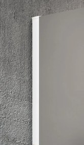 Sapho, VARIO WHITE jednodílná sprchová zástěna pro instalaci ke stěně, kouřové sklo, 700 mm, GX1370GX1015