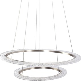 Toolight Závěsné LED osvětlení Modern Circle D93 LHJ045-CP2 kartáčovaný nikl