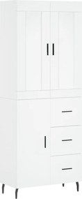 Skříň highboard bílá 69,5 x 34 x 180 cm kompozitní dřevo 3199825