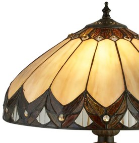 Vitrážová stolní lampa Tiffany PEARL