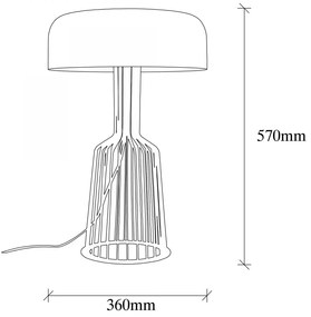 Stolní lampa Fellini černá