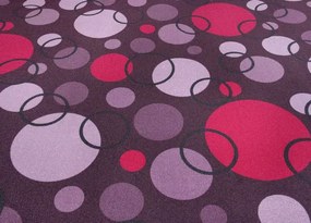 Koberce Breno Metrážový koberec EXPO NEW 19, šíře role 400 cm, Fialová, Vícebarevné