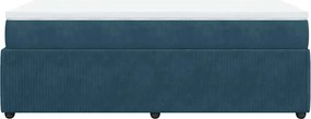 Box spring postel s matrací tmavě modrá 80 x 200 cm samet 3285606
