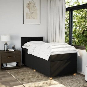 Box spring postel s matrací černá 80 x 200 cm textil 3288809