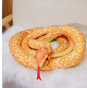 Dlouhý plyšový had - více variant i velikostí Barva: zlatý had 1, Rozměry: 190-200 cm