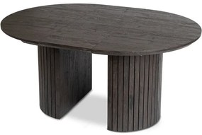 Rozkládací jídelní stůl Jack 120-160cm MDF Tmavý dub