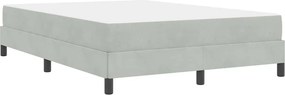 Postel s boxspringem s matrací Světle šedá 160 x 210 cm textil 3398749