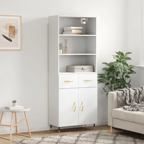 vidaXL Skříň highboard 69,5 x 34 x 180 cm kompozitní dřevo [3200498] Barva: Bílá