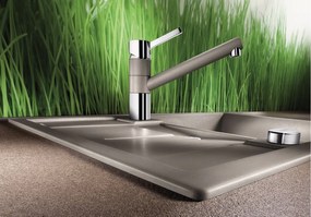 Blanco Metra 45 S Compact, silgranitový dřez 680x500x190 mm, 1-komorový, šedá vulkán, BLA-527286