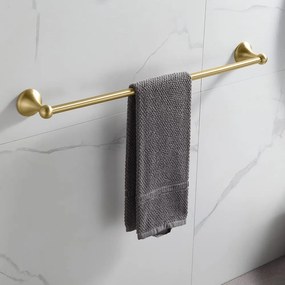 Rea Retro, koupelnový 1-ramenný věšák na ručník 60cm 332870, zlatá matná, REA-06921