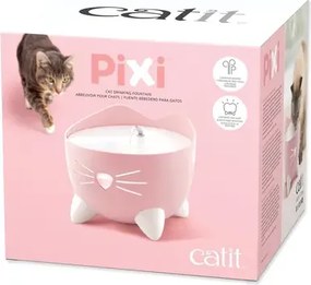 Catit Pixi světle růžová / Fontánka pro kočky / 2,5 l / filtr s trojit