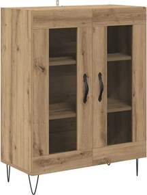 Vysoký bufet Artisanový dub 69,5 x 34 x 180 cm Kompozitní dřevo 3403169